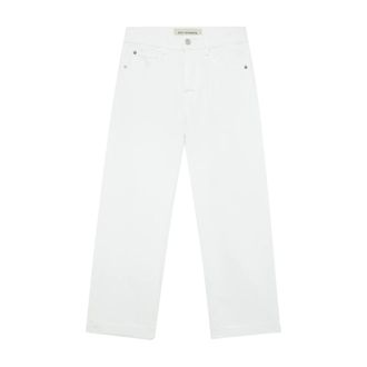 Roy Rogers Femme, Jeans, Blanc, Taille: W29 Jean Boyfriend Blanc avec Logo Brod&eacute;