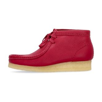 Clarks Berry Leder Wallabee Boot - - Shoes - Damen - Rot - 36 EU