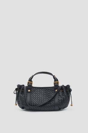 Gerard Darel Mini sac &agrave; main en cuir tress&eacute; - 12H - Noir