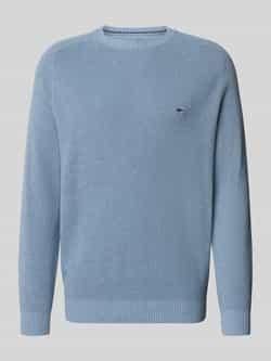 Fynch-Hatton Regular Fit Strickpullover aus reiner Baumwolle