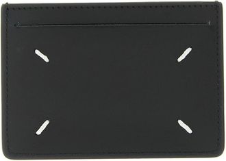 Maison Margiela unisex, Accessoires, Noir, Taille: ONE Size Porte-cartes Petit en Cuir