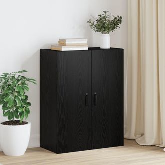 vidaXL Armoire suspendue Montage mural Ch&ecirc;ne noir 69,5 x 34 x 90 cm Vidaxl