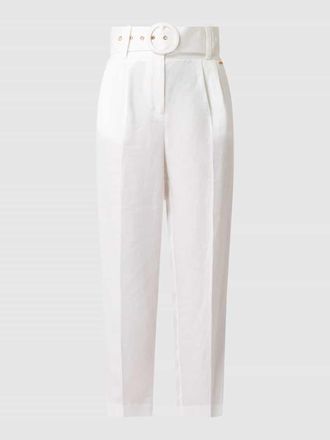 Guess Tapered Bundfaltenhose aus Lyocell-Leinen-Mix Modell HAILEY