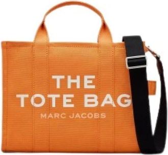 Marc Jacobs Femme, Sacs, Orange, Taille: ONE Size Canvas Medium Tote Bag