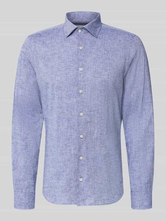Roy Robson Slim Fit Freizeithemd mit Leinen-Anteil
