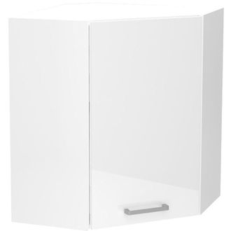 PEGANE Meuble dangle haut de cuisine coloris blanc avec 1 porte - longueur 60 x profondeur 60 x hauteur 72 cm