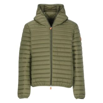 Save The Duck Homme, Vestes, Vert, Taille: S Veste rembourr&eacute;e verte avec capuche