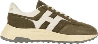 Hogan Homme, Chaussures, Brun, Taille: 43 1/2 EU Hyperlight Leather Baskets