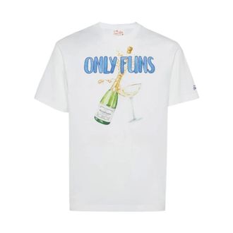 MC2 Saint Barth Homme, Tops, Blanc, Taille: XL Denver T-Shirt
