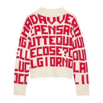 Msgm Msgm, Damen, Strickwaren, Rot, SGr&ouml;&szlig;e