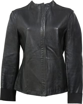 Theory veste de moto à col montant - Noir