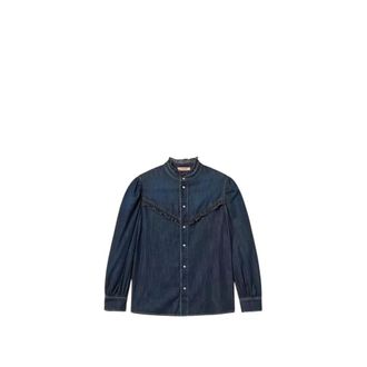 Twinset Damen, Blusen & Hemden, Blau, MGr&ouml;&szlig;e