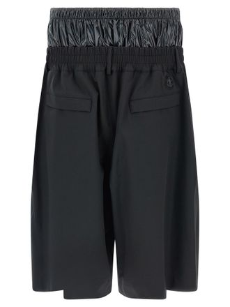 Moncler Mens Black Polyamide Bermuda Shorts
