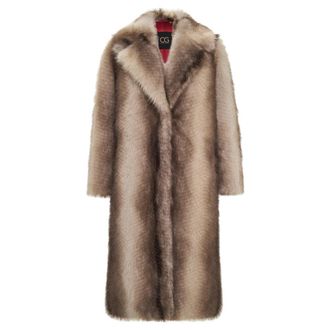 Cesare Gaspari Faux Fur Mantel Natalie - - Jackets - Damen - Braun - L