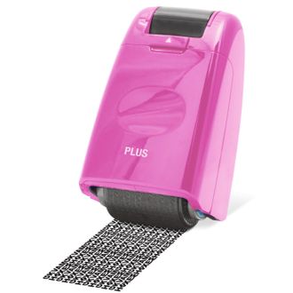 Forever 21 Plus Japan, Datenschutz Rollstempel Camouflage in Pink, Textschw&auml;rzer, Identit&auml;tsschutz, 1er Pack (1 x 1 Rollstempel)
