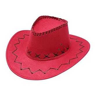 Generic Chapeau lumineux pour adulte - Suture solide - Mode d&eacute;t&eacute; - Chapeau de cowboy &agrave; large bord - Chapeau de soleil de voyage - Grande t&ecirc;te - Pour homme - 3