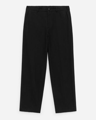 Arket Lockere Hose Aus Baumwolle Und Lyocell -Schwarz