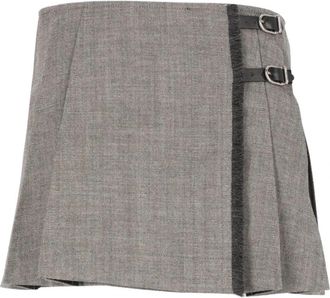 Durazzi Milano Fw26Sk05 Tt0101Gr09 - - Skirts - Damen - Grau - S