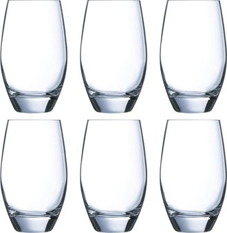 Arcoroc ARC H4531 Mal&eacute;a Trinkglas, Wasserglas, Saftglas, 350ml, Glas, transparent, 6 St&uuml;ck