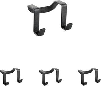 Metaltex Doppelhaken Galileo Lava, 6 x 4 x 4 cm (Packung mit 4)