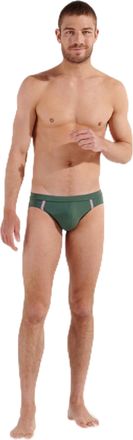 HOM Herren Badehose Nautical Cup Swim Briefs, Khaki, gestreiftes Band, 48
