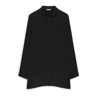 Fiorella Rubino Femme, Blouses et Chemises, Noir, Taille: 46 FR Chemise bicolore avec mélange de viscose