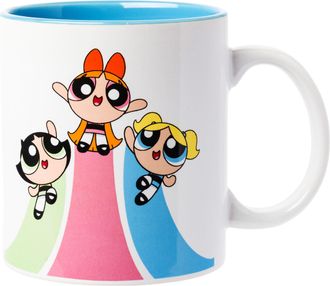 Silver Buffalo Powerpuff Girls We Got Your Back Keramiktasse mit Blüten, Blasen und Butterblume, 590 ml