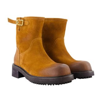 Versace Mens H40 Ankle Boot Brown Calfskin