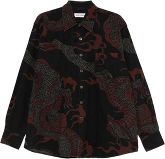 Our Legacy chemise à imprimé graphique - Noir