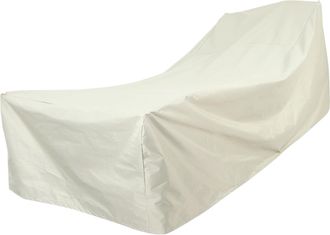 DOITOOL Oxford Stoff Schutzh&uuml;lle f&uuml;r Liegestuhl UV Schutz Winddicht Outdoor Lounger Cover Beige Passend f&uuml;r Relaxsessel Strandliege Gartenstuhl