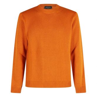 Roberto Collina Girocollo ML - - Knitwear - Herren - Braun - L