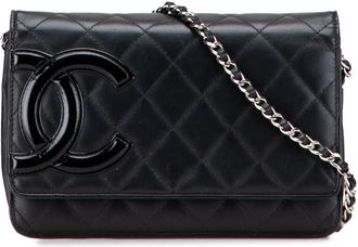 Chanel Hobo Bags - Lambskin Cambon Ligne Wallet On Chain - Gr. unisize - in Schwarz - für Damen
