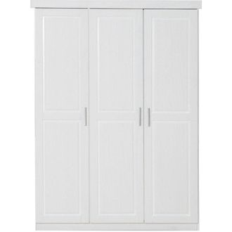 Inter Link SAS Magnus Kleiderschrank 3-Trg. Breite 140 cm, Höhe 190 cm weiß