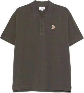 Maison Kitsun&eacute; Homme, Tops, Brun, Taille: 2XL Polo &agrave; Boutons