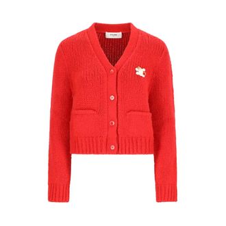 Celine Celine, Damen, Strickwaren, Rot, XSGr&ouml;&szlig;e