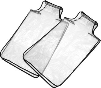 Yardwe 2 Stück Transparente Kofferhülle mit Wasserdichtem Kratzfestem PVC Eng Anliegend Leicht Faltbar und Wiederverwendbar für Reisegepäck und Schutz vor St