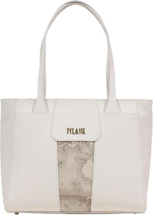 Alviero Martini 1A Classe Femme, Sacs, Blanc, Taille: ONE Size Shopping Bag Ld28 S407