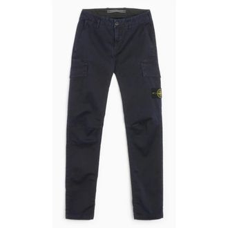 Stone Island Homme, Pantalons, Bleu, Taille: W33 317L1 Old Treatment Pantalon Cargo Bleu Marine