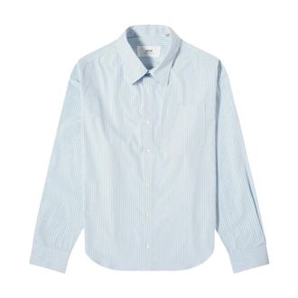 Ami De Coeur Boxy Fit Gestreiftes Hemd - - Shirts - Herren - Blau - S