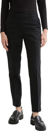 Tom Tailor Damen Mia Slim Fit Hose mit Bügelfalte, 14482 - Deep Black, 34/30