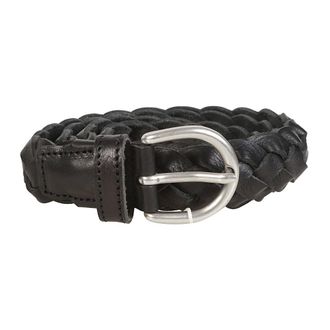Les Deux Homme, Accessoires, Noir, Taille: 85 CM Victor Braided Belt