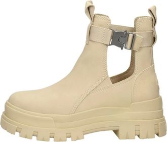 Buffalo Femme, Chaussures, Beige, Taille: 37 EU Aspha COA Enkellaarsjes Plat