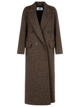 Max Mara Arco 1234 Coat de laine vierge au chocolat