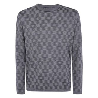 Emporio Armani Pulls &agrave; col rond - Homme - Pulls - Gris - Taille: XL