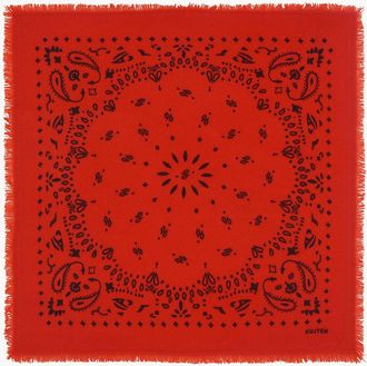 Kujten Grand bandana cachemire imprimé - Grand Bandana Hachiko