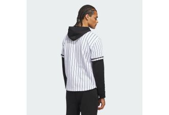 adidas Performance Kapuzenpullover ADIDAS DUGOUT PINSTRIPE KAPUZENTRIKOT (1-tlg)