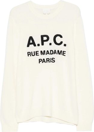 A.P.C. A. P.C. Pull Col Rond - Beige