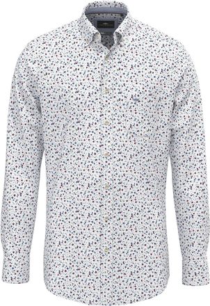 Fynch-Hatton Hemd aus Baumwolle mit floralem Allover-Print und Button-Down-Kragen Berry / 3XL