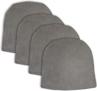 IDIMEX Sitzkissen AZARA in grau für Stuhl Lucia und Foro, Sitzpolster bezogen mit Stoff und mit Anti-Rutsch Punkten an Unterseite