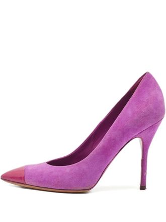 Saint Laurent Pumps aus Lackleder 140mm - Violett